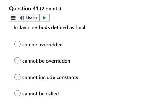 Solved In Java Methods Defined As Final Can Be Overridden
