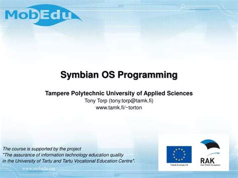 PPT Symbian OS Programming PowerPoint Presentation Free Download ID 394652