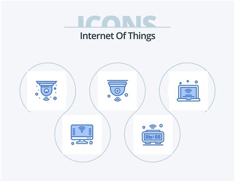 Internet Of Things Blue Icon Pack 5 Icon Design Iot Internet Iot Camera Closed 19210411