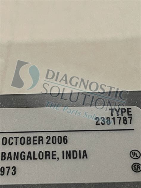 Auxiliary Module 2381787 Diagnostic Solutions Diagnostic Solutions