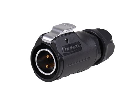 IP Waterproof Pin Panel Mount Locking Connector Plug Metal Plastic Volt Planet