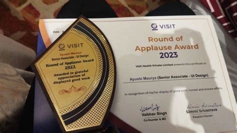 ayushi maurya on linkedin successfully completed 2 years at visit