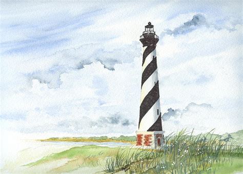 Cape Hatteras Lighthouse Painting By Denise Hoff Fine Art America
