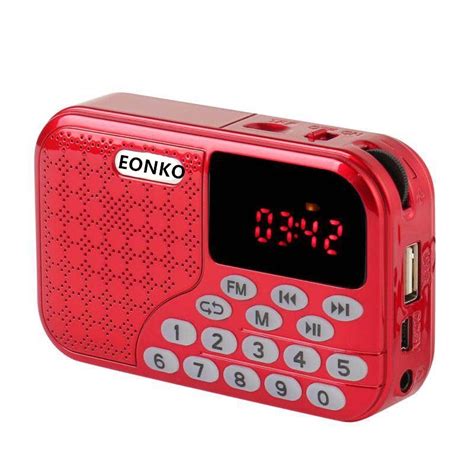 Portable Mini FM Radio M-128 with Big Rubber Illuminated Button - China ...