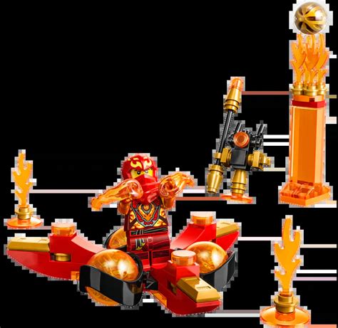 Lego Ninjago Kais Dragon Power Spinjitzu Flip Set