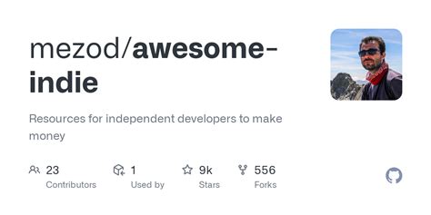 Github Mezodawesome Indie Resources For Independent Developers To Make Money