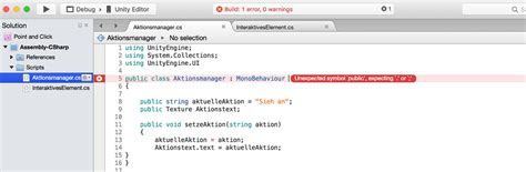 Unexpected Public Symbol Questions And Answers Unity Discussions