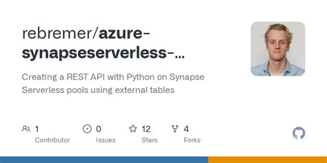 Github Rebremerazure Synapseserverless Python Rest Api Creating A Rest Api With Python On