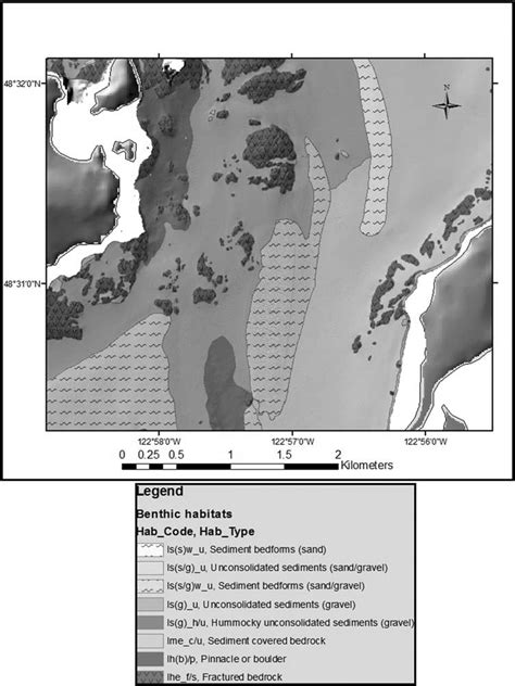 6 Marine Benthic Habitat Map Showing True Habitat Of Psl Center Of Download Scientific Diagram