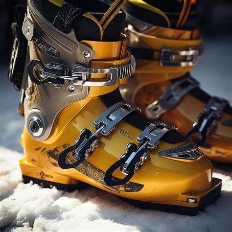 Premium Photo View Of Ski Boots