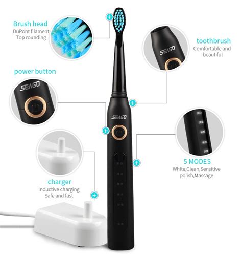 Rechargeable Sonic Toothbrush Vicedeal