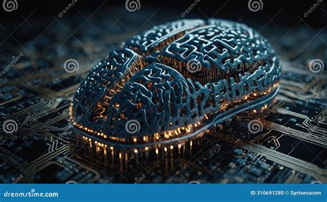 Artificial Intelligence In The Form Of A Brain Digital Technologies Neural Networks Neural