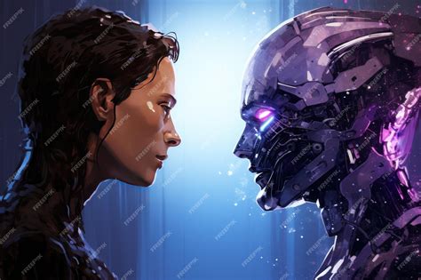 Premium Photo Face Artificial Intelligence