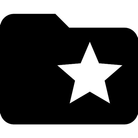 Folder Star Outline Icon Svg Png Free Download