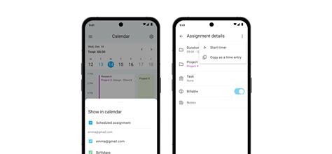 Calendar Clockify Features