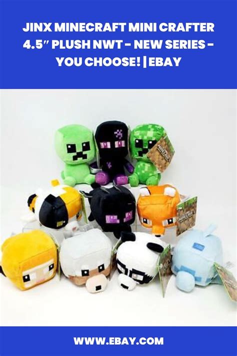 Jinx Minecraft Mini Crafter 45 Plush Nwt New Series You Choose Ebay Minecraft Mini