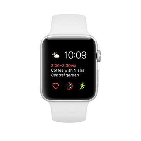 Apple Watch Series 1 38MM Silver Correa Deportiva Blanca