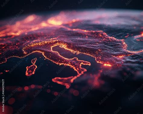 Geospatial Digital Innovation Luminescent Global Networks Mapping