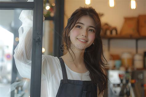 咖啡馆的女服务员高清图片下载 正版图片601085701 摄图网