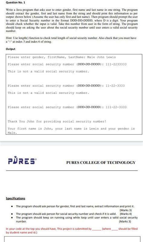 Solved Question No 1 Write A Java Program That Asks User To