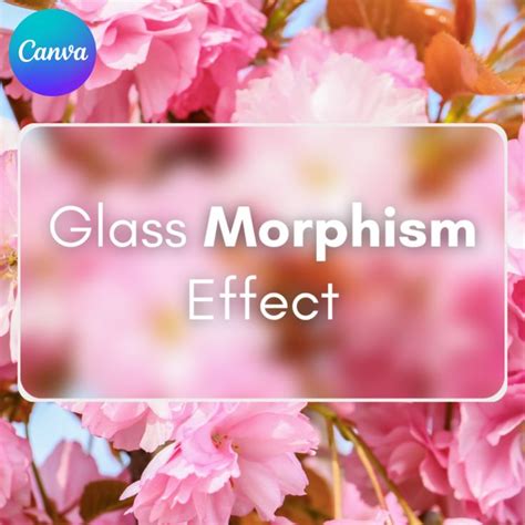 How To Create Glass Morphism Effect In Canva