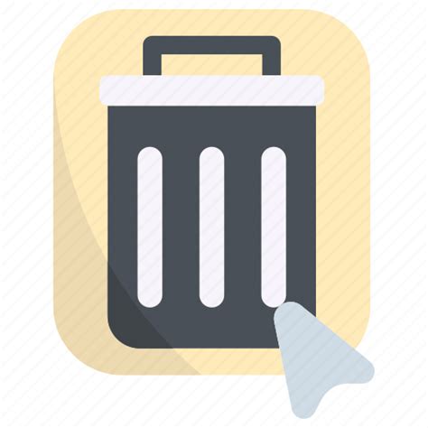 Trash Click Button Dustbin Garbage Delete Trash Bin Icon Download On Iconfinder