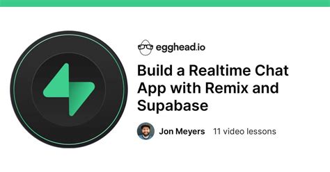 build a realtime chat app with remix and supabase r backend