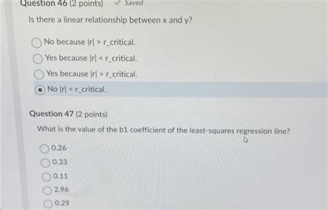 In The Following Table What Is The Value Of R Chegg Com