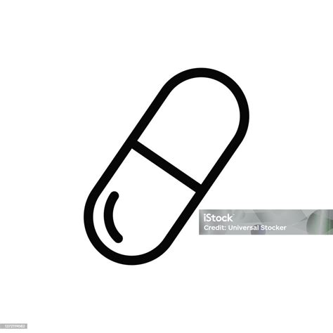 Vektor Ikon Pil Tanda Ui Ilustrasi Stok Unduh Gambar Sekarang Analgesik Antibiotika