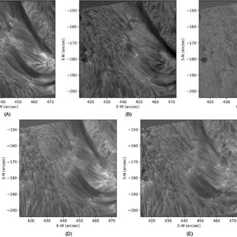 Fibril Tracing Results On The Test Image At 00 Å From The Hα Line