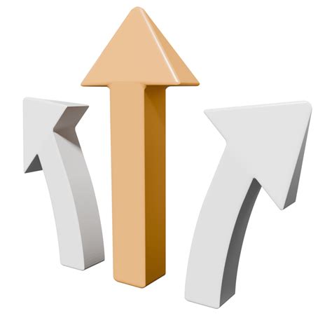 D Direction Arrow PNG