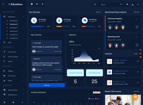 Education Bootstrap Admin Template HTML Template