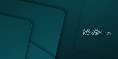 Abstract Green Background With Square Overlap Shape Pattern Dark Green