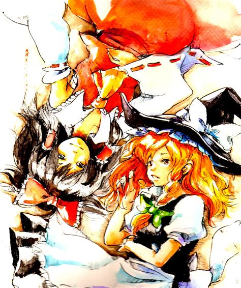 Hakurei Reimu And Kirisame Marisa Touhou Drawn By Akatsukihiro