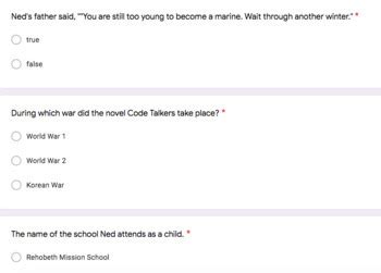 Code Talker Google Form Test By Orrin Curtis Teachers Pay Teachers