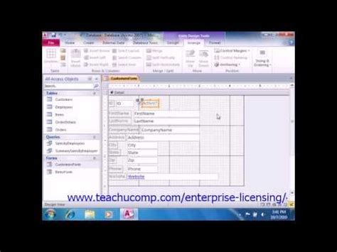 Mastering Microsoft Access Made Easy Nudging Controls Demo