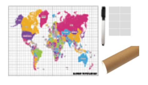 Магнитная Маркерная Доска постер КАРТА МИРА 600мм Х 400мм — Купить Недорого на Bigl Ua 1537014094
