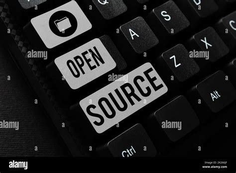 Writing Displaying Text Open Source Business Approach Contains The Source Code That Can Be