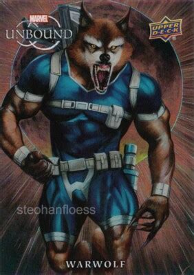2022 Upper Deck Marvel Unbound 90 Warwolf Rainbow Foil Fred Ian Leroy Ebay