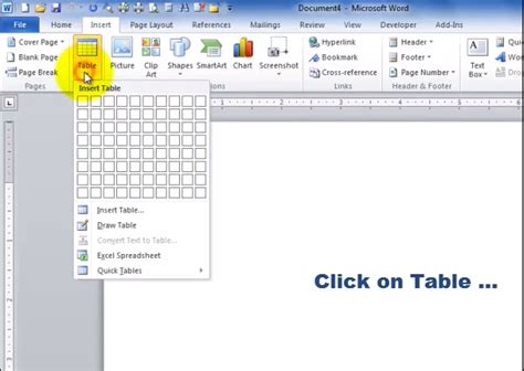 Four Ways To Insert Tables In Microsoft Word Legal Office Guru