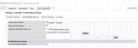 Control Plane Security