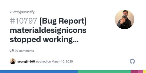Bug Report Materialdesignicons Stopped Working Properly · Issue 10797 · Vuetifyjsvuetify