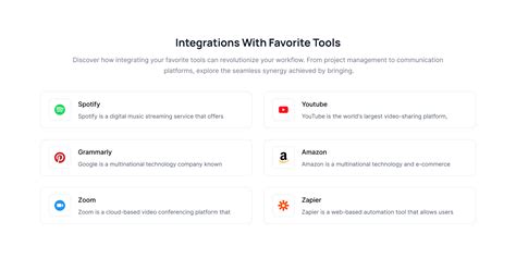 Tailwind Css App Integrations Section Pagedone