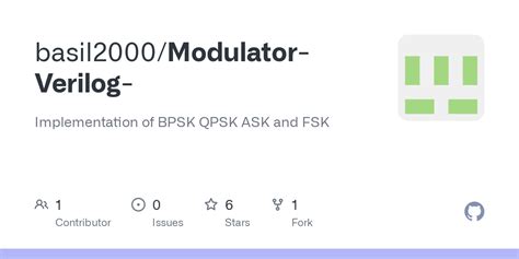 Modulator Verilog README Md At Master Basil2000 Modulator Verilog