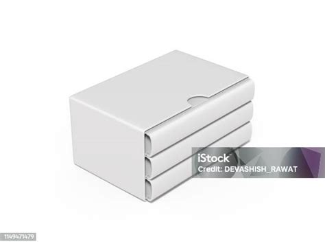 고립 된 흰색 배경에 빈 박스 책 세트 모의 업 템플릿 디자인 프리 젠 테이 션을 위한 준비 3d 그림 0명에 대한 스톡 사진 및 기타 이미지 Istock