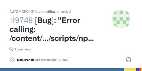 Bug Error Calling Contentscriptsnpwpyui Error Cannot Be