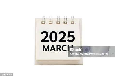 2025 Mar 텍스트 책상 달력 와 클리핑 경로 와 고립된 통하고 있는 바탕 배경 2025 년 3 월과 달력 개념 0명에 대한 스톡 사진 및 기타 이미지 Istock