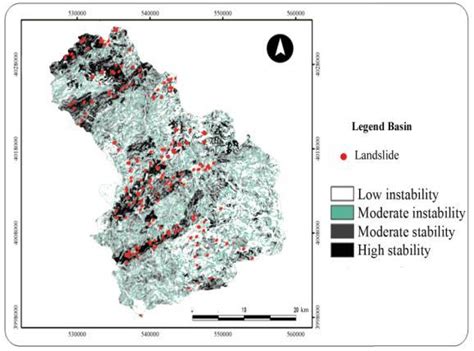 Landslide Susceptibility Map Segmented By Statistical Analysis Of The Download Scientific