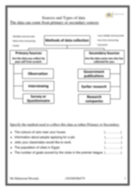 Types Of Data Worksheet At Malik Garcia Blog