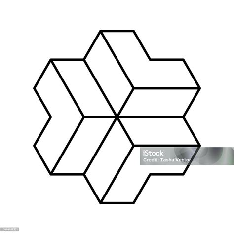 세 개의 3d 화살표가 있는 선형 로고 Lll 기하학적 로고 타입 템플릿입니다 3가지 개체에 대한 스톡 벡터 아트 및 기타 이미지 3가지 개체 로고 가리키기 Istock